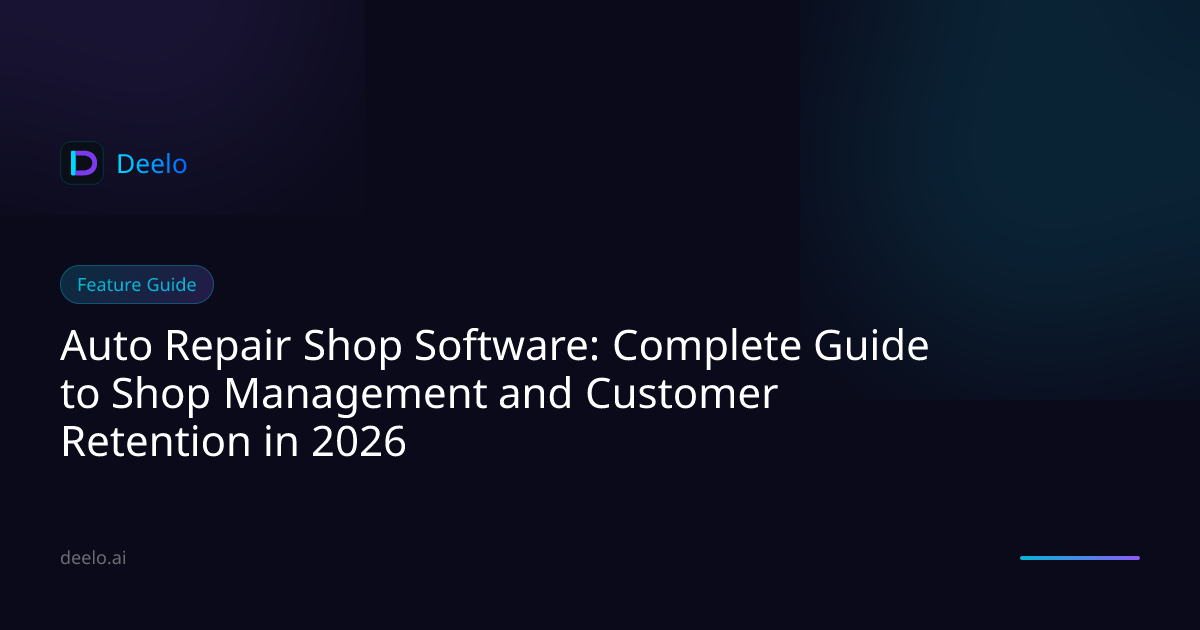 Auto Repair Shop Software: Complete Guide to Shop Management and ...