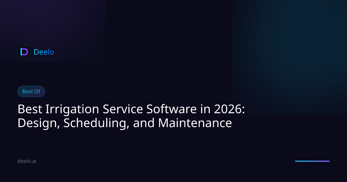 Best Irrigation Service Software in 2026: Design, Scheduling, and ...