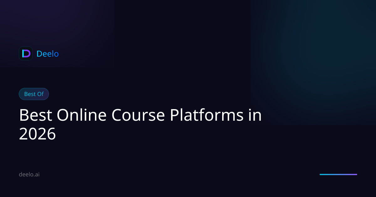 Best Online Course Platforms in 2026 | Deelo Blog
