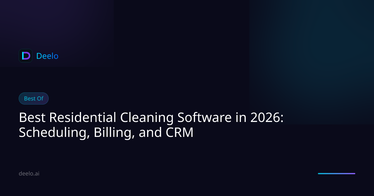 Best Residential Cleaning Software in 2026: Scheduling, Billing, and ...