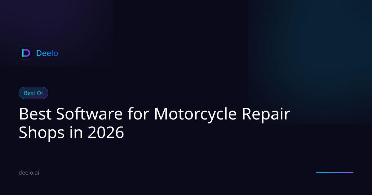 Best Software for Motorcycle Repair Shops in 2026 | Deelo Blog